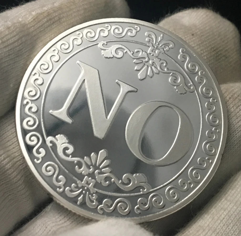 YES or NO Decision Coins for Making Decisions Silver Plated Commemorative Coin| Alibaba.com