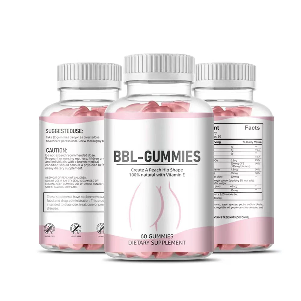 Private Label Sugar-Free BBL Gummies for Butt and Hip Enlargement ...