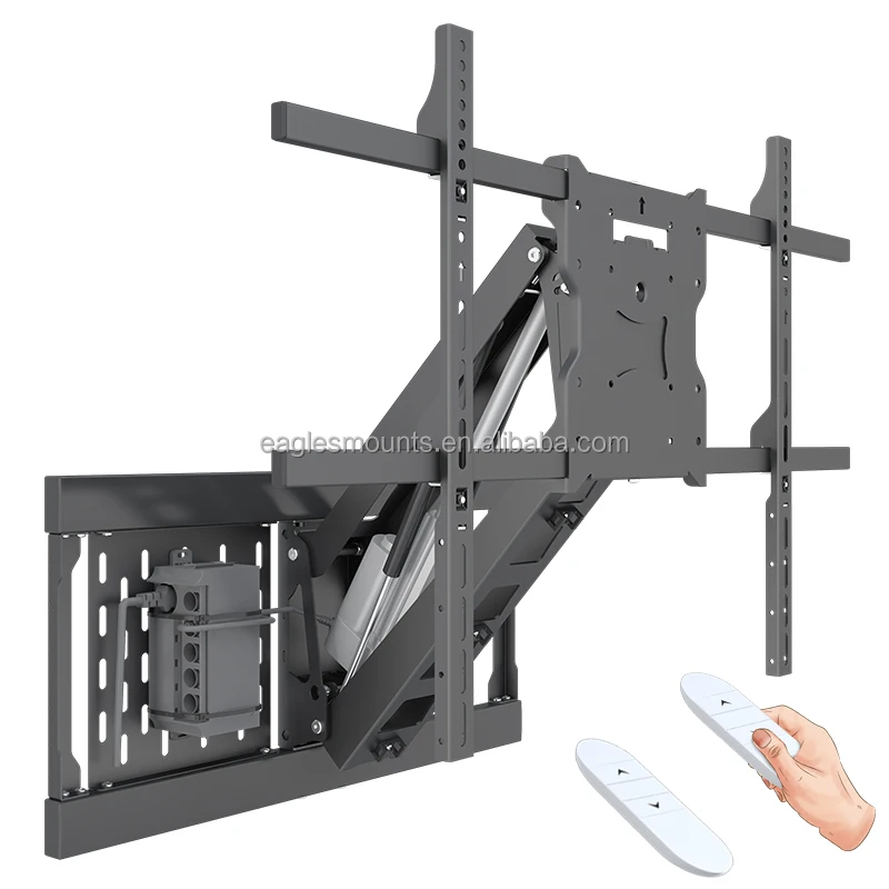 Wholesale Height Adjustment Electric TV Wall Bracket Smart Remote ...