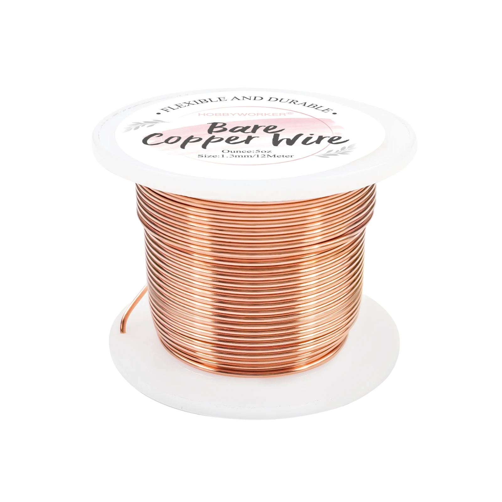Hobbyworker Golden Copper Beading Wire - Durable & Versatile