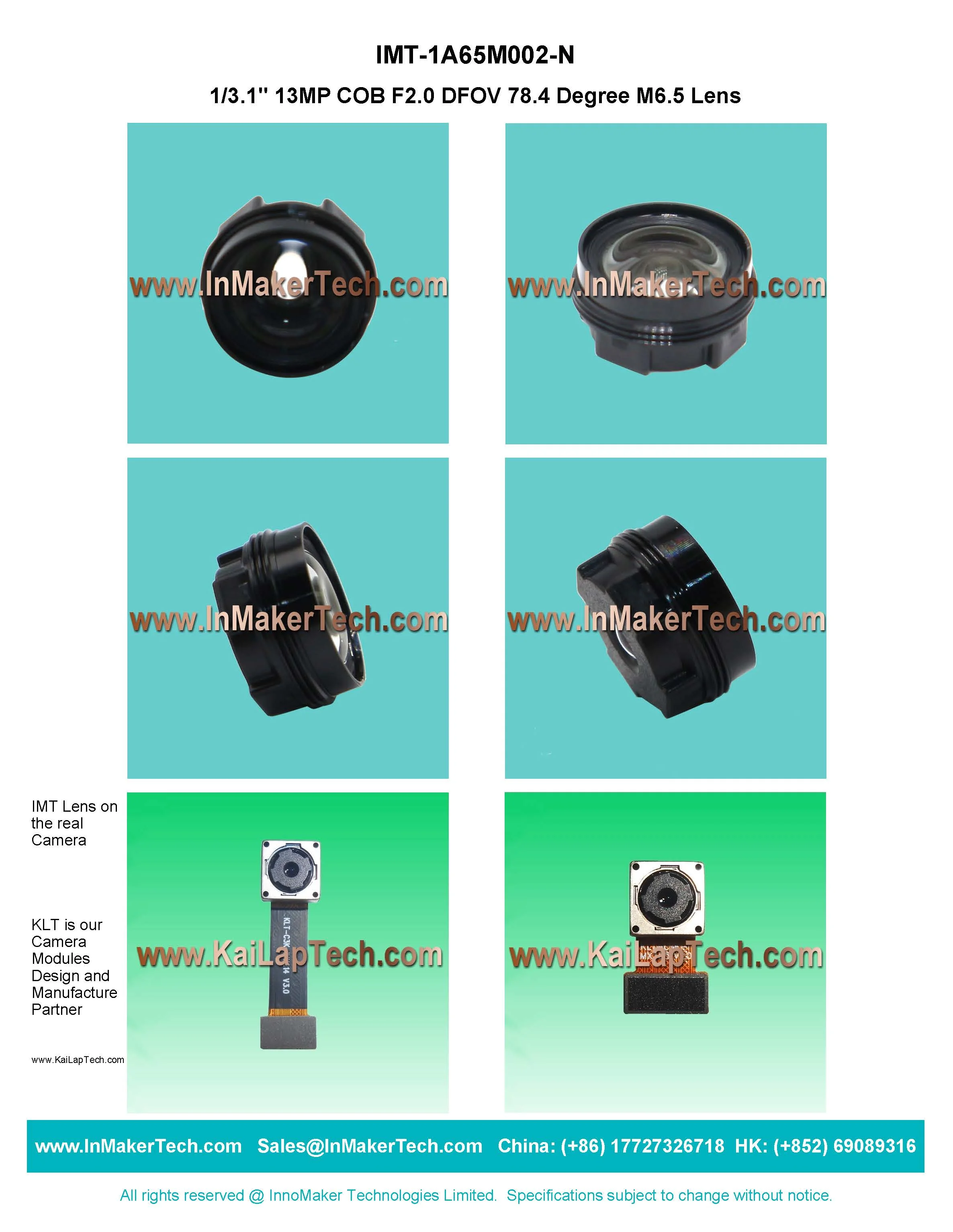 Son Y Imx214 Mipi Interface Auto Focus 13mp Camera Module Klt-c3k ...