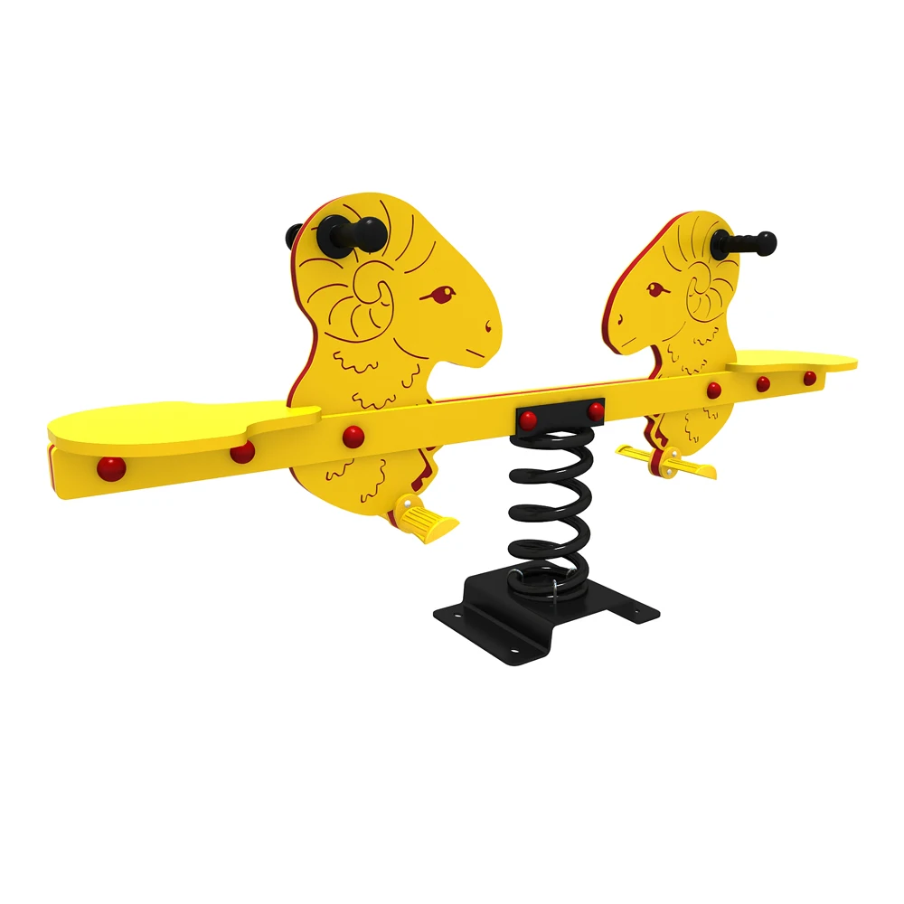 Playground Pe Spring Seesaw Theme Park Equipment Pe Plate Spring Animal ...