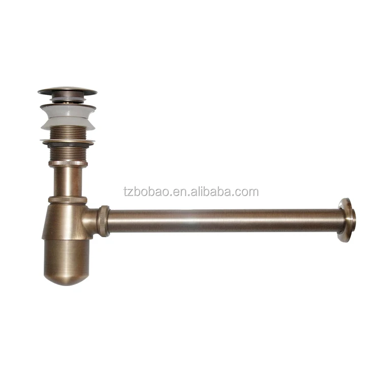 Brass Wash Basin Siphon Waste Pipe Drain Bottle Trap