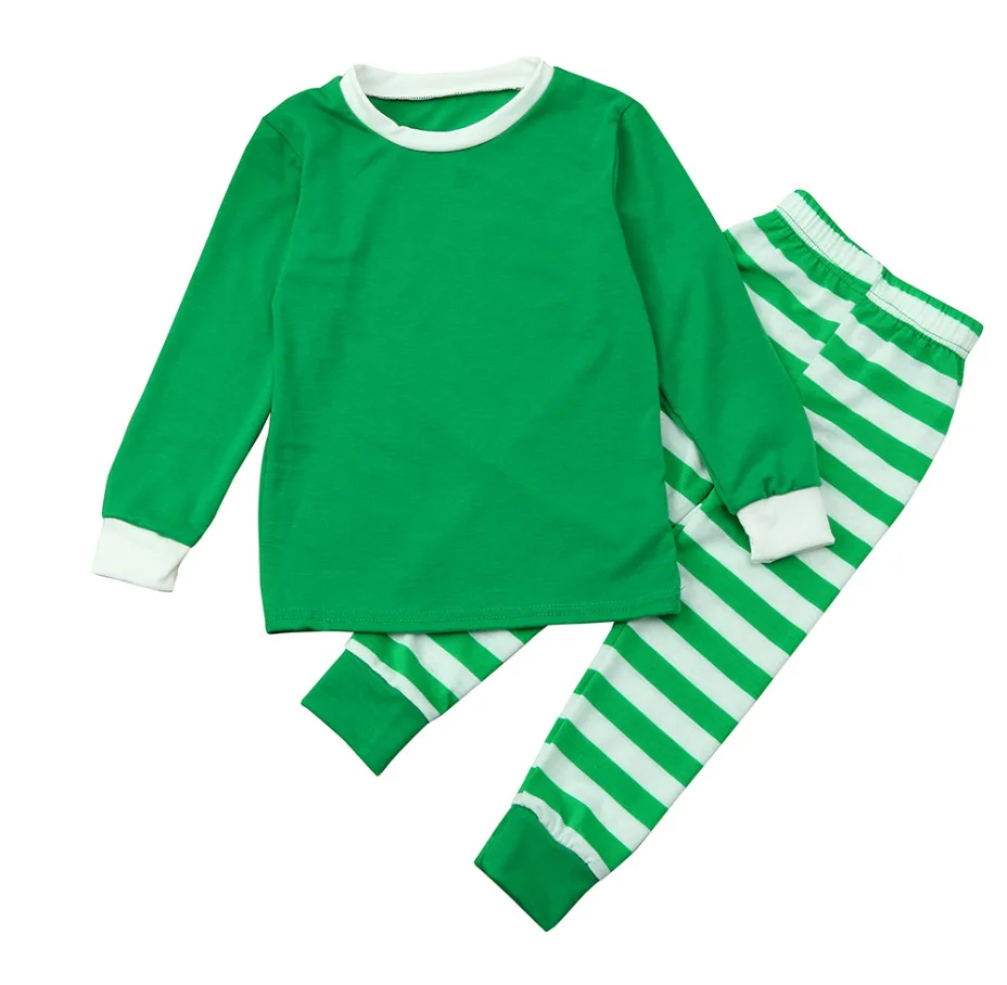 Custom Polyester Sublimation Blanks Kids Pyjamas Personalised Christmas ...