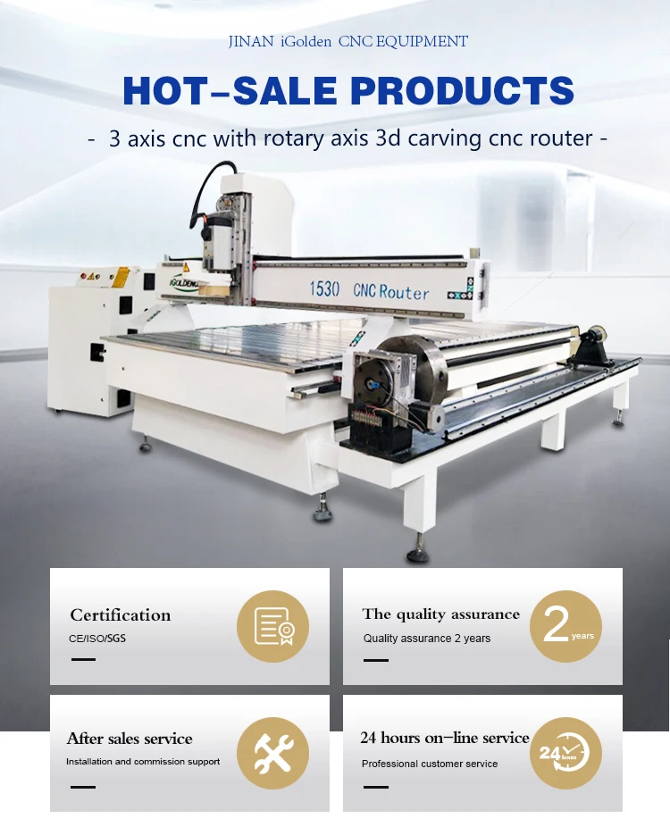 Industrial 1500 X 3000 Cnc Router 1325 4 Axis Cnc Machine For Wood ...