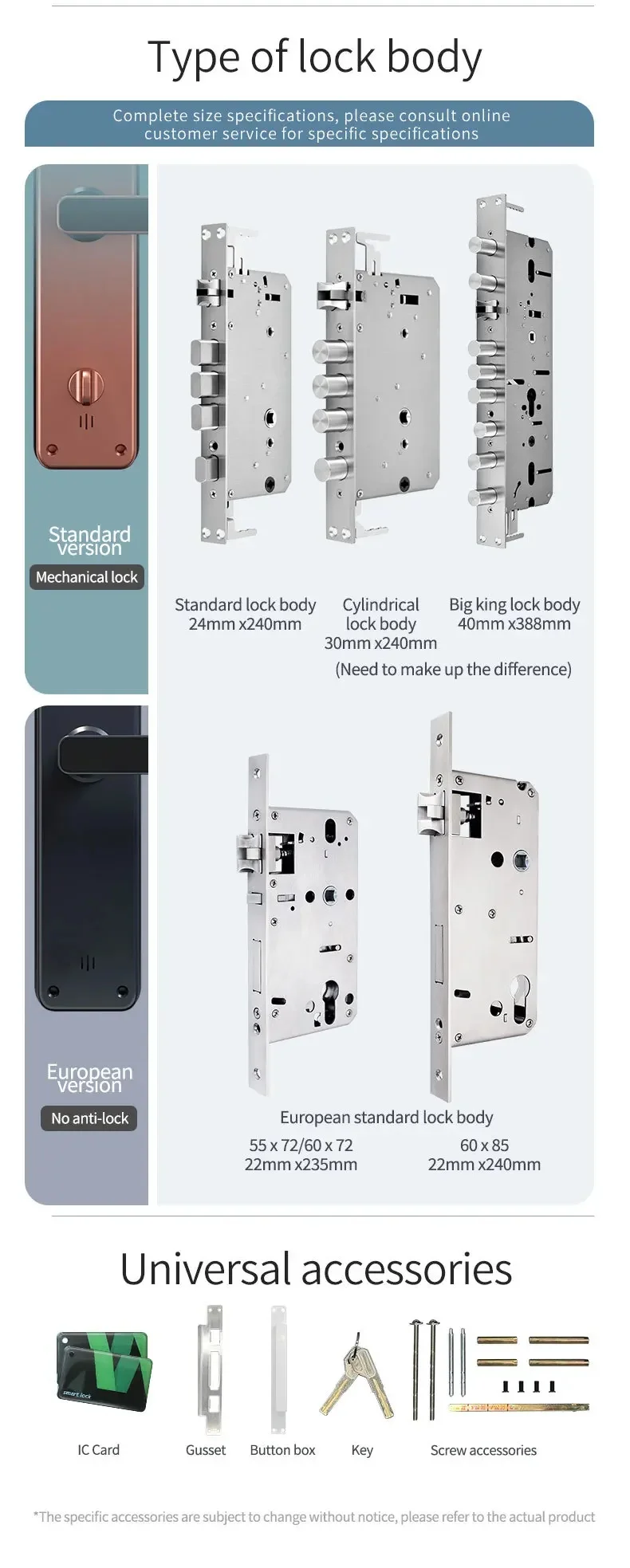 Front Door 6068 Mortise Wooden Main Door Tuya Zigbee Ttlock 6072 6085 ...