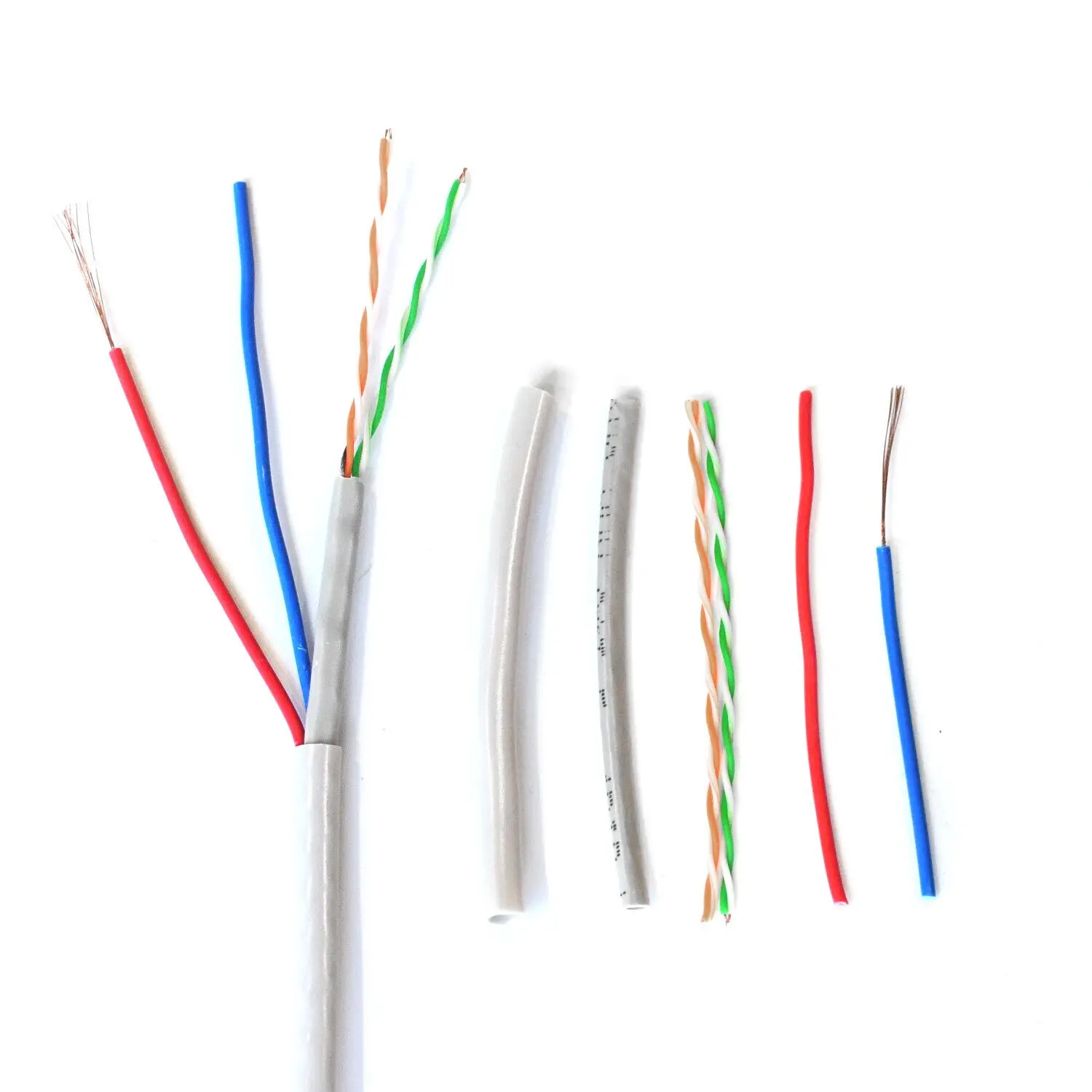 Outdoor Cat5e Cat6 Lan Network Ethernet With 2c Power For Cctv Security ...