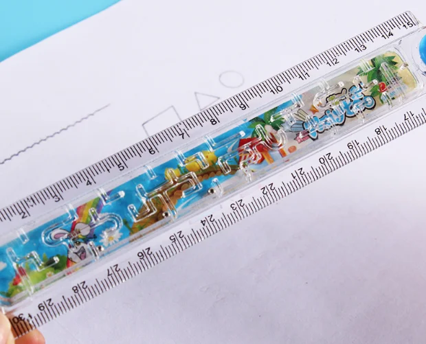 Multifunctional Plastic Folding 30cm Maze Ruler for Learning