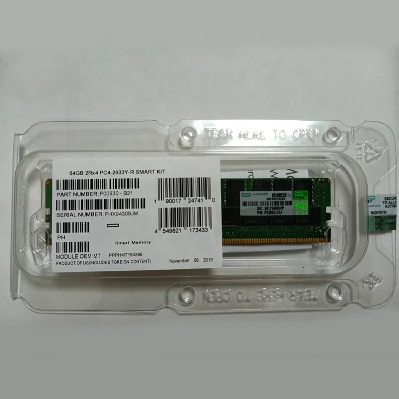 HPE 64GB DDR4-2933 Smart Memory Kit - Reliable Server Performance