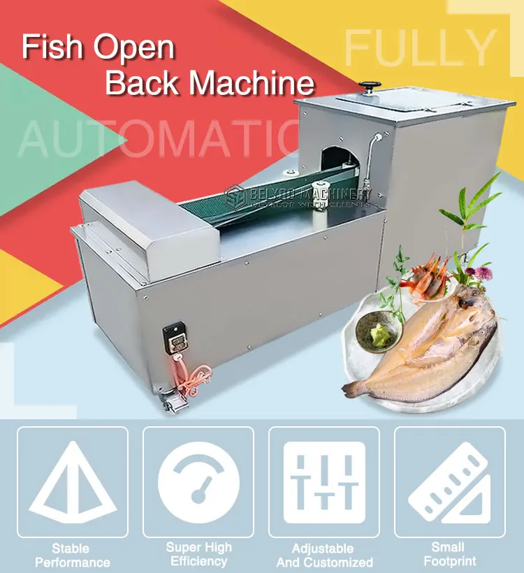 Tilapia Fillet Perch Fish Cutting Machine Carp Killed Fish Back Opening ...