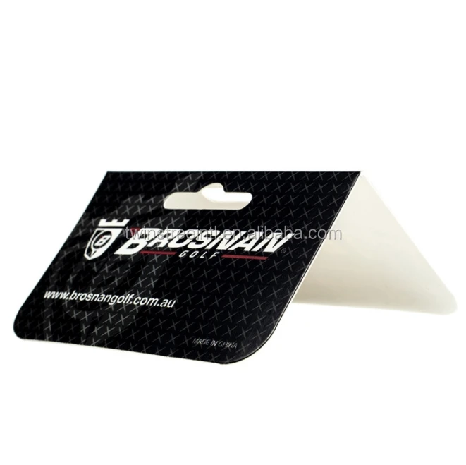 Black Matte Folded Paper Card Packaging Bag Topper Printed High Quality ...