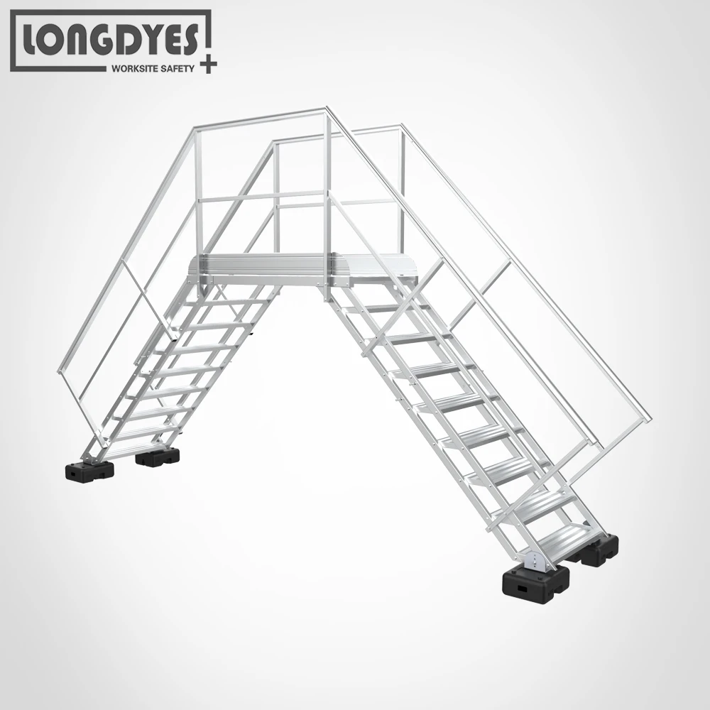Rooftop Crossover Stairs - Safe Industrial Access