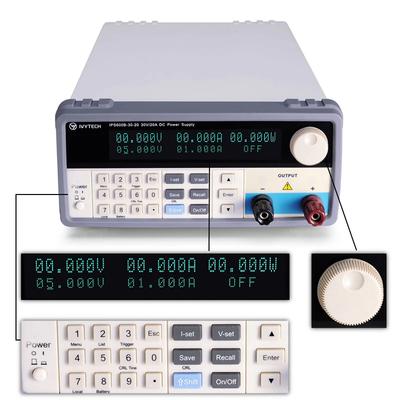 Ivytech Ips600b-30-20 30v 20a High Precision Programmable Dc Power ...