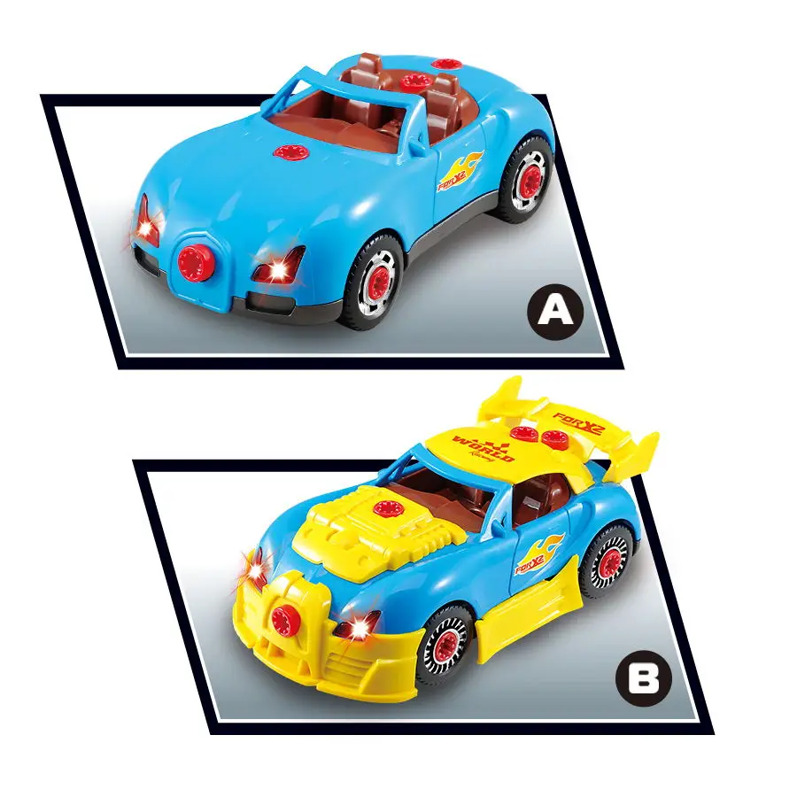 Take Apart Racing Car Toys Build Your Own Toy Car With 30 Piece ...