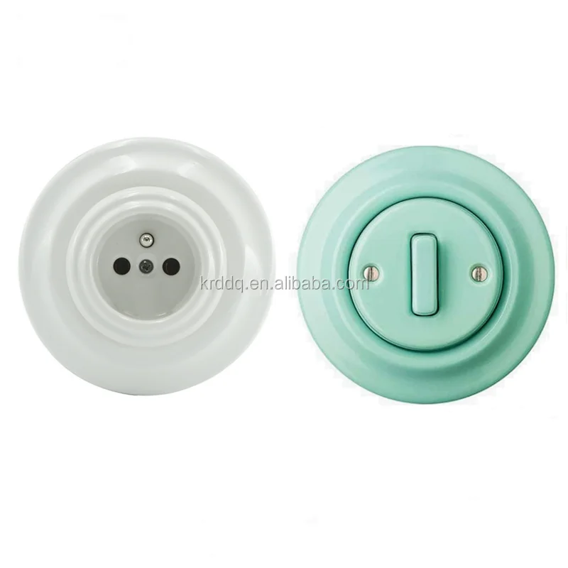 Retro Ceramic Rotary Switch/electric Wall Switch/porcelain Light Switch ...