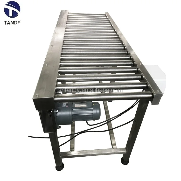 Rolling Conveyor Gravity Roller Table Conveyor For Food Packing ...