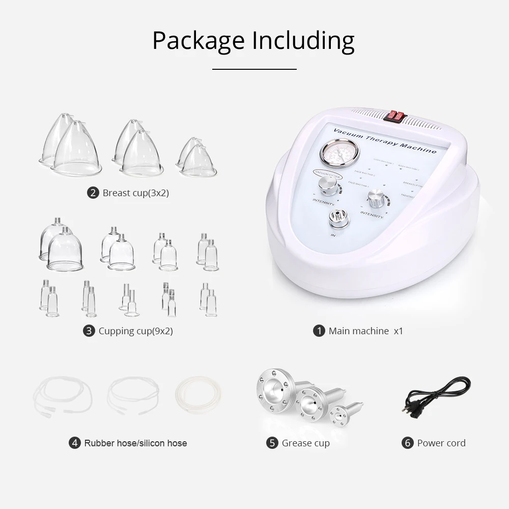 Vacuum Therapy Breast Cupping Machine Breast Lifting Beauty Device ...