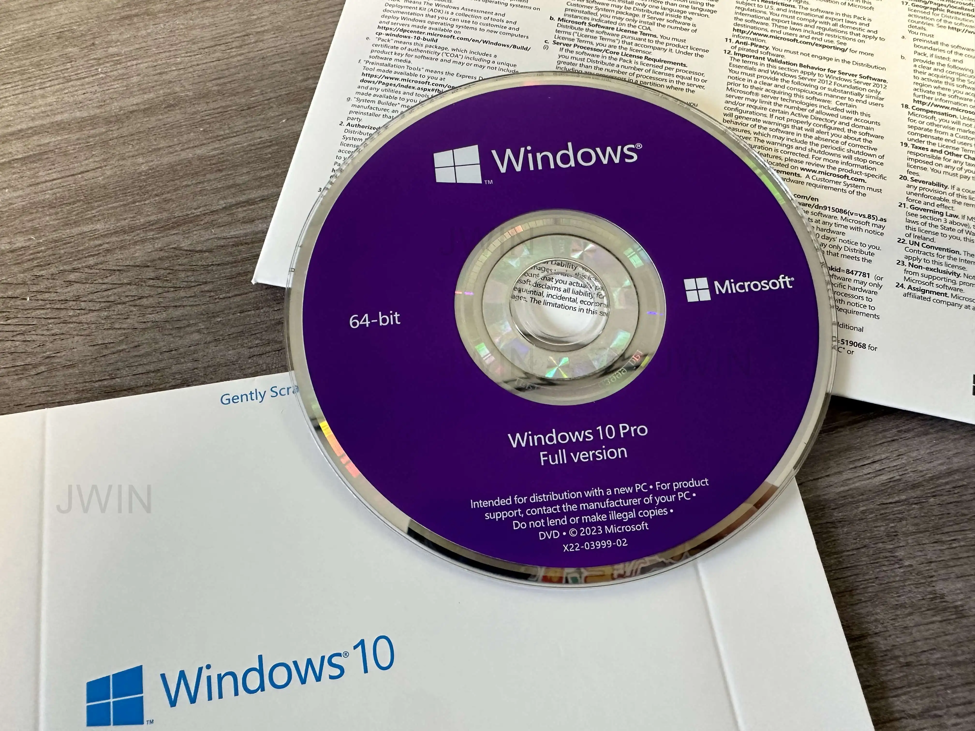 Genuine Win 10 Pro OEM Dvd Full Package Win 10 DVD 100% Online Activate ...