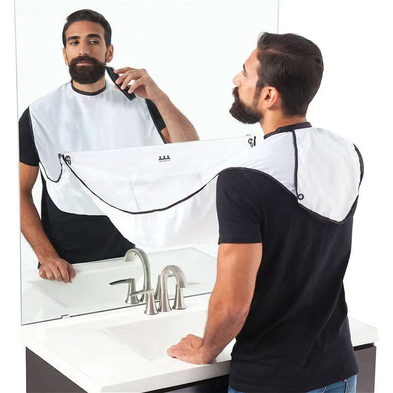 Beard Apron Beard Care Clean Gather Cloth Bib Facial Shave Apron With ...