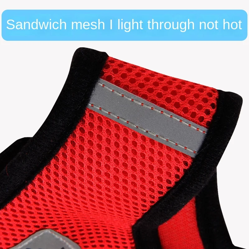 Chest and Back Traction Mesh Set with Reflective Strip Expandable ...