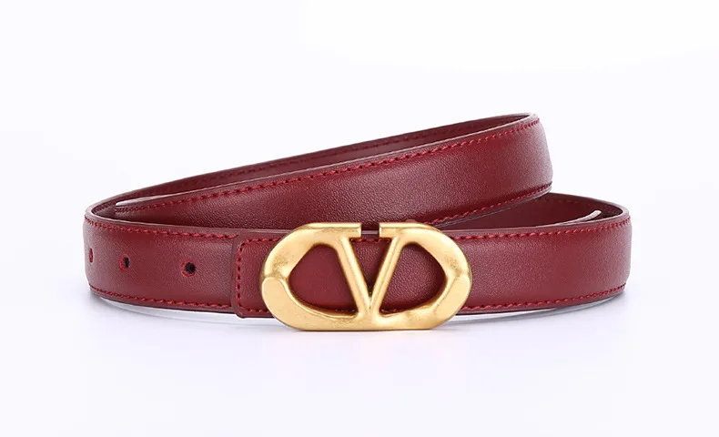 Angola Wine Red Belt 2026 Hot-Selling Women's Vintage Style Belt ...