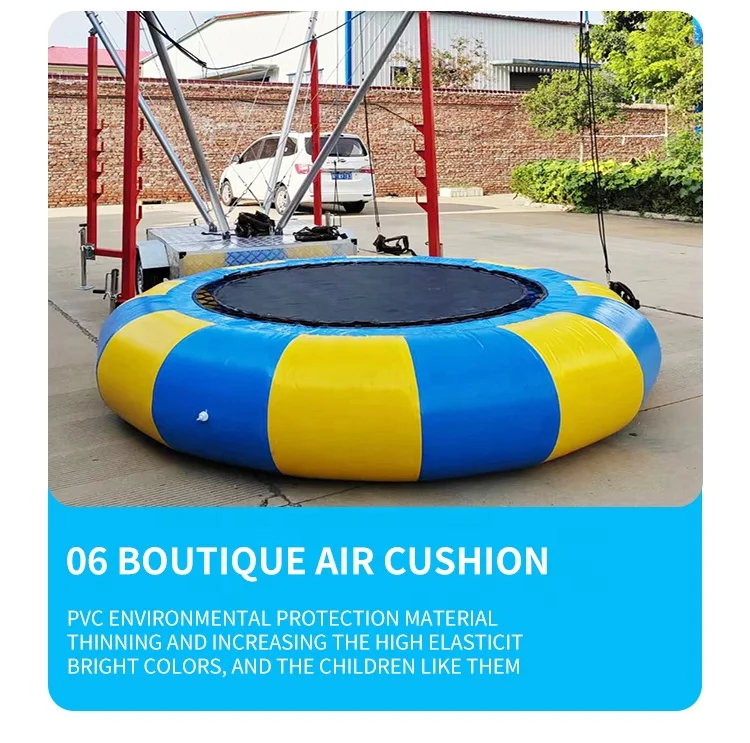 Single Person Inflatable Bungee Jumping Trampoline