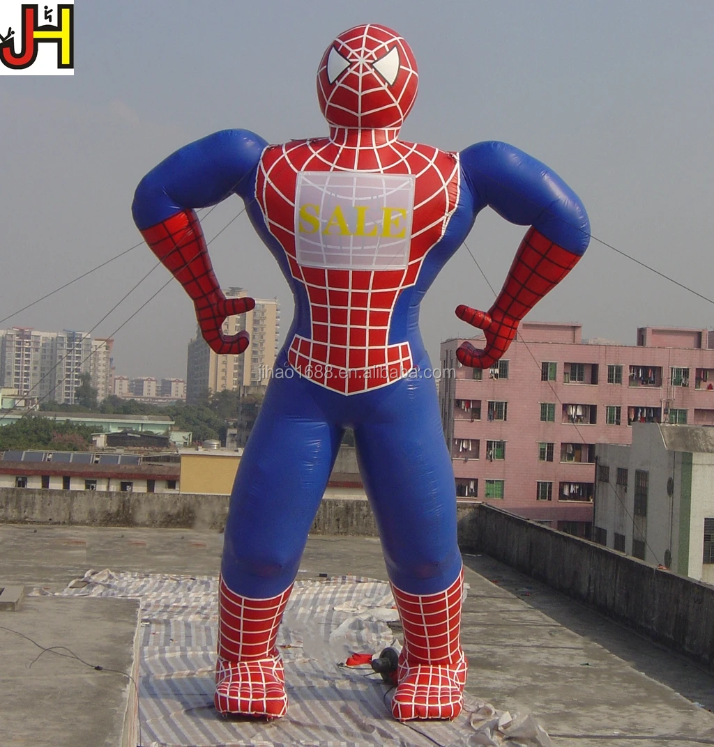 Inflatable Spiderman Model Super Hero Inflatable Spider Man Cartoon ...