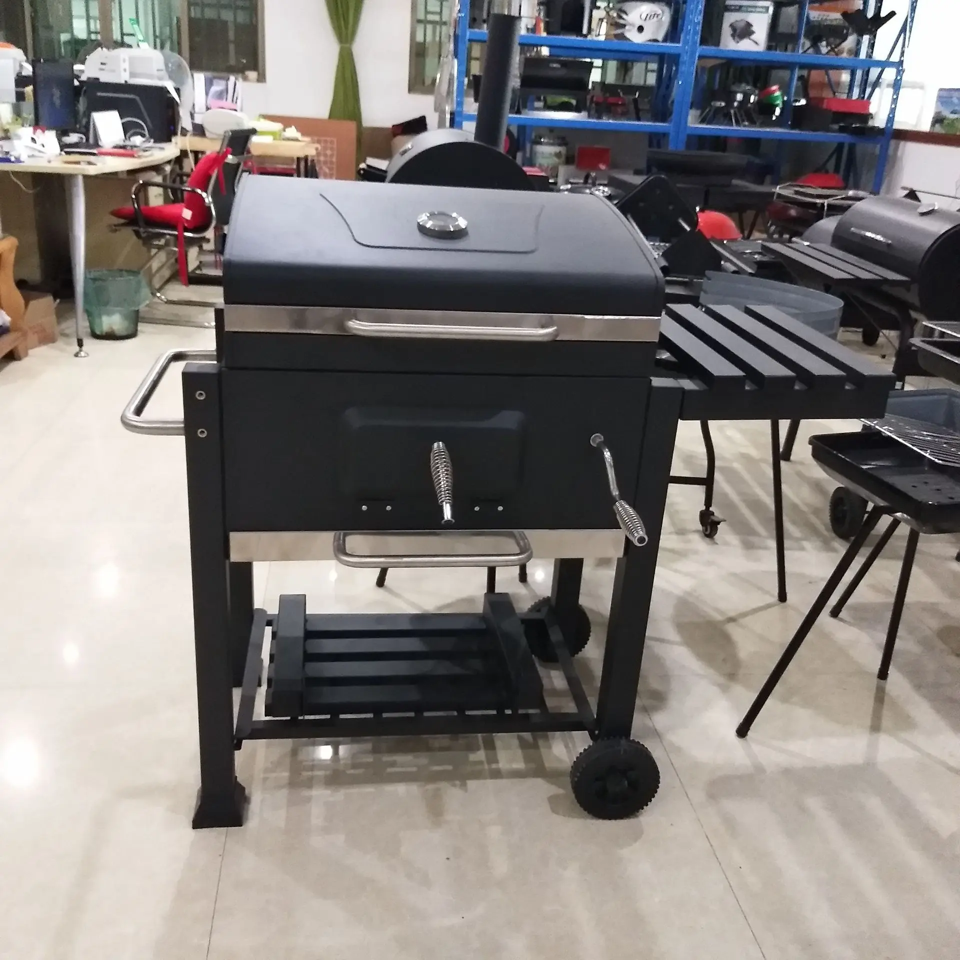 Factory Lar Capacity Square Barbecue Grill Outdoor Courtyard Steel BBQ ...