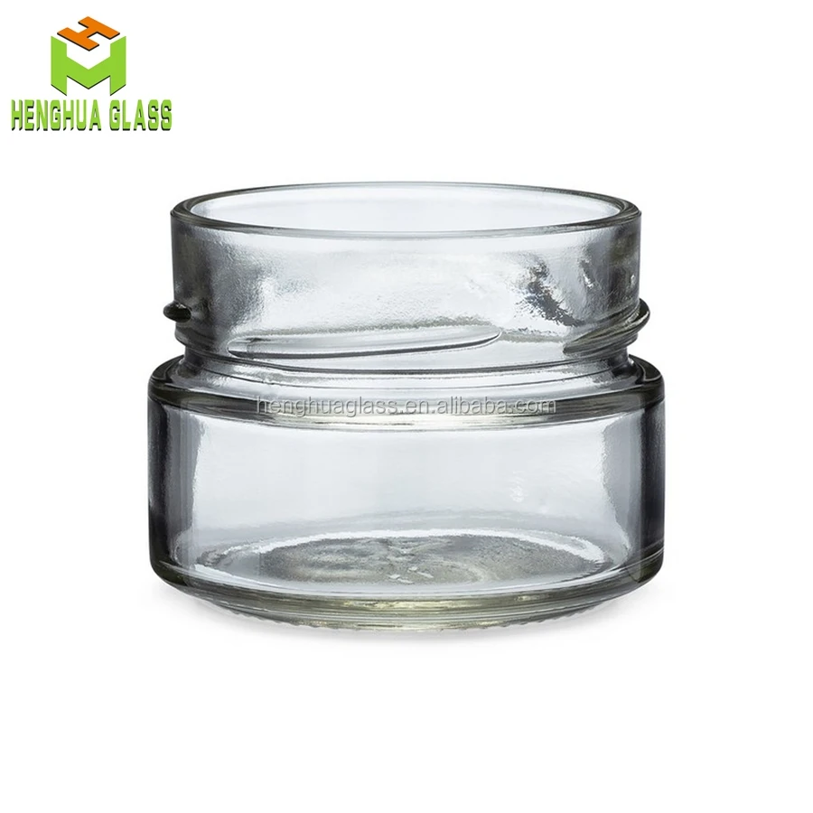 Ergo Food Storage Jars - High Quality 3 Oz Clear Glass