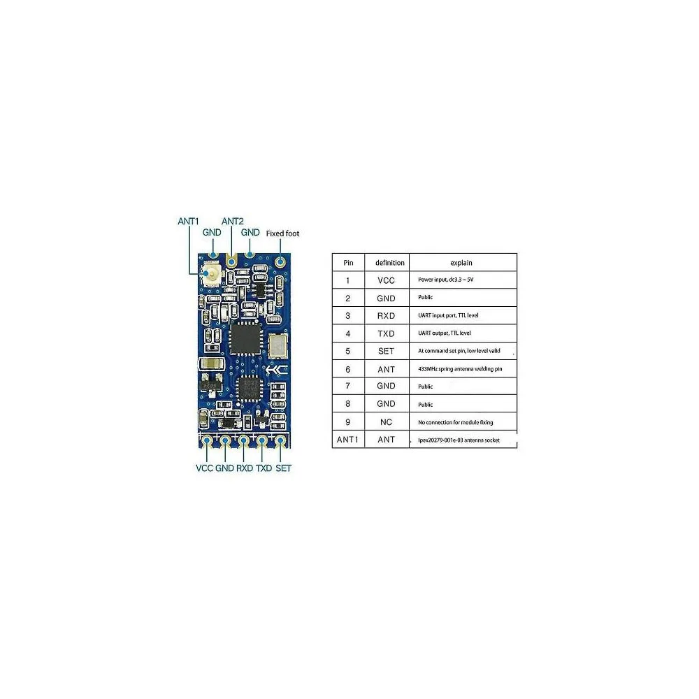 Taidacent HC-12 433mhz Wireless Serial Module for Data Acquisition