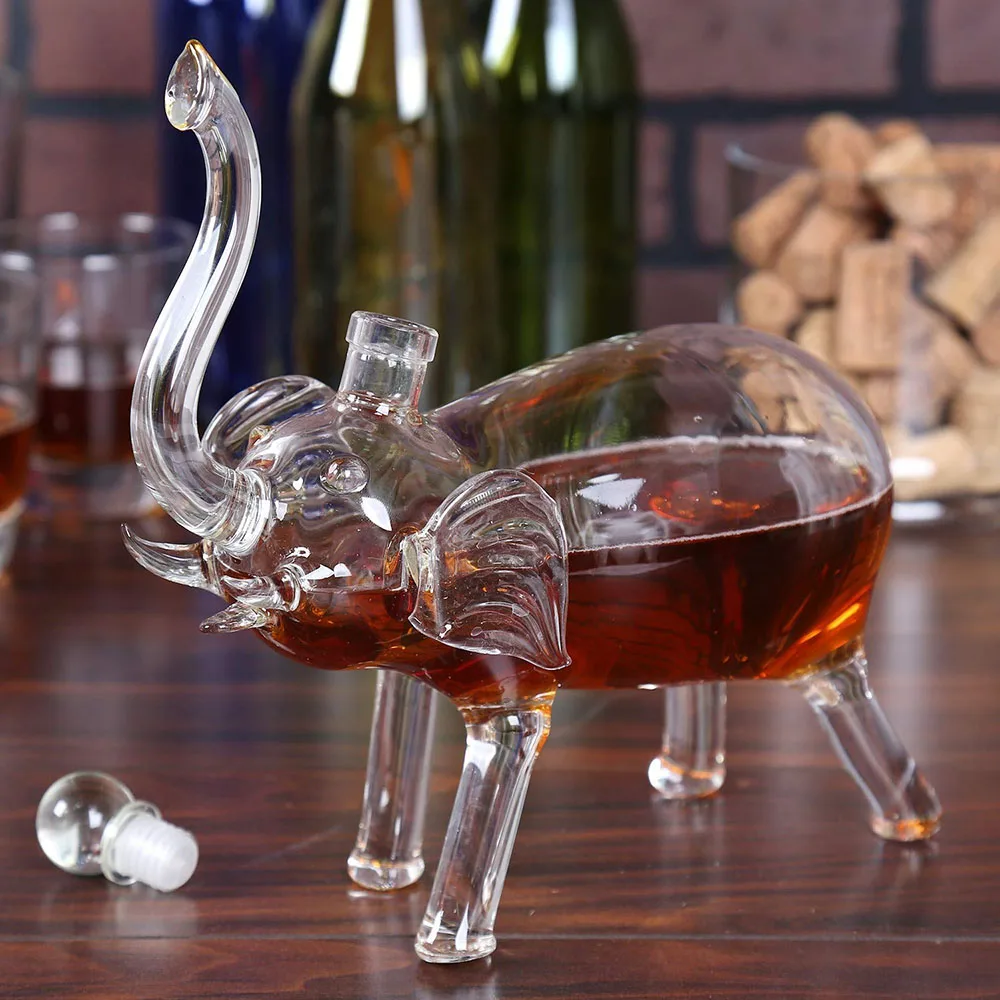 Animal Shaped Dog Decanter Glass Bottle For Liquor - Buy Glass Bottle ...