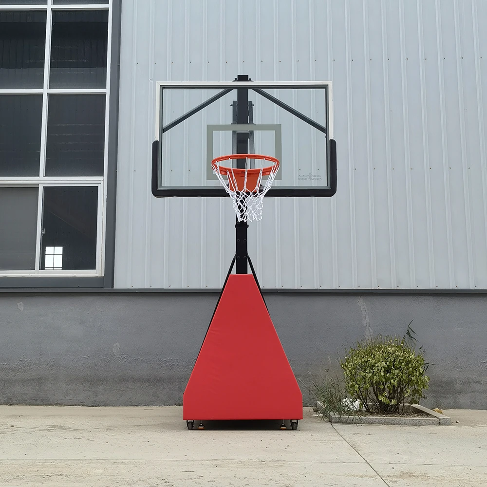 Portable Galvanized Height Adjustable Basketball Hoop for Courts