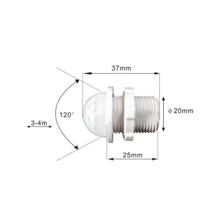 PIR Sensor Detector Smart Switch 110V 220V - LED PIR