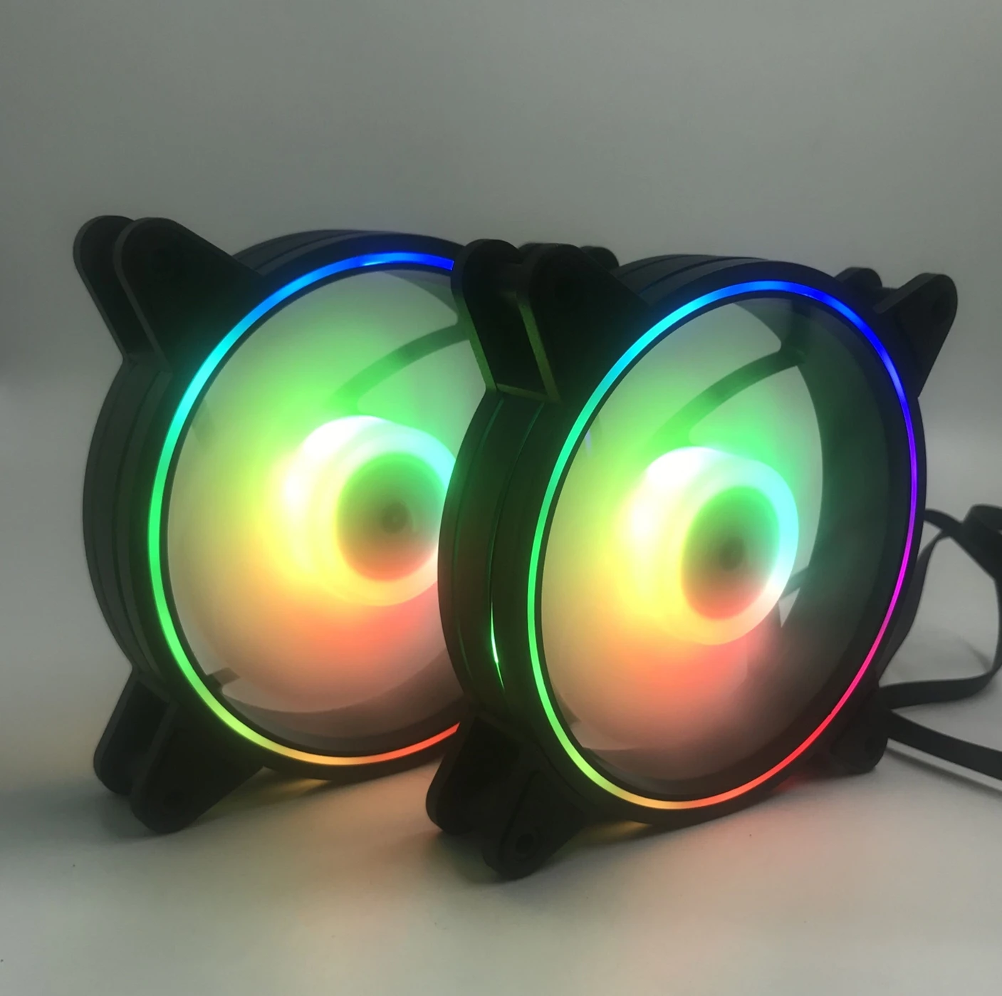 New Come Colorful Rgb Led Fan 12025 Argb Pwm Dc Fan - Buy Rgb Fan,Argb ...