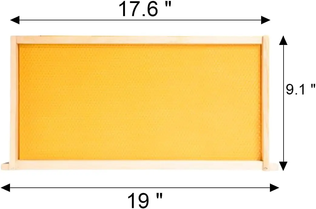 Bee Frame Langstroth Bee Hive Frames With100% Beeswax Coated Food Grade ...