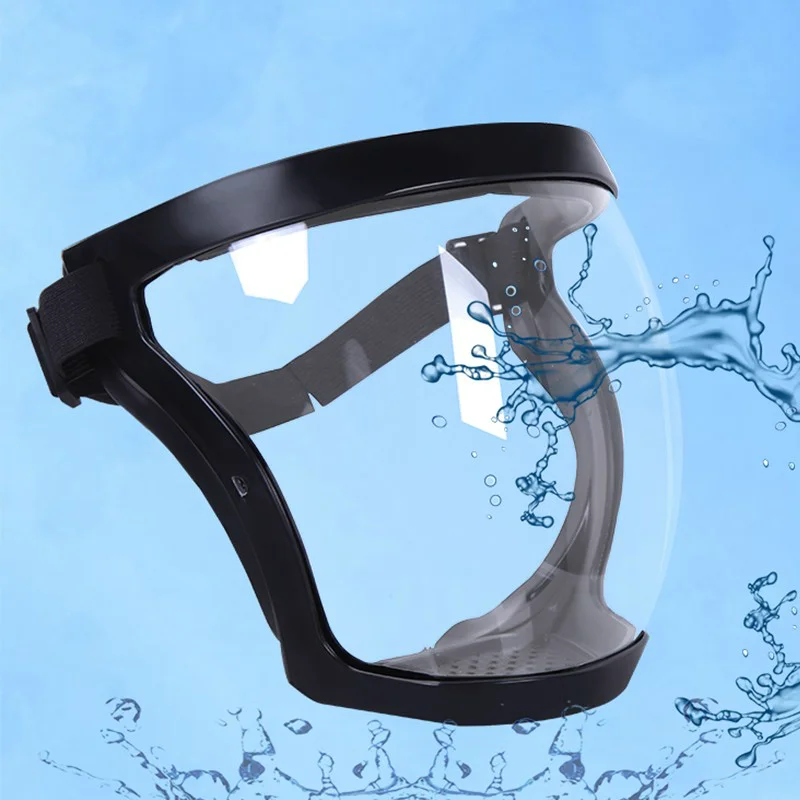 Transparent Full Face Shield Splash-proof Windproof Anti-fog Mask ...