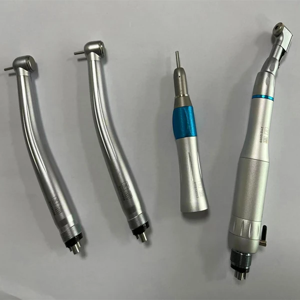Complete Set Of Dental Handpieces Two High Speed And One Low Speed Copper High Quality 2 Holes 4 ...
