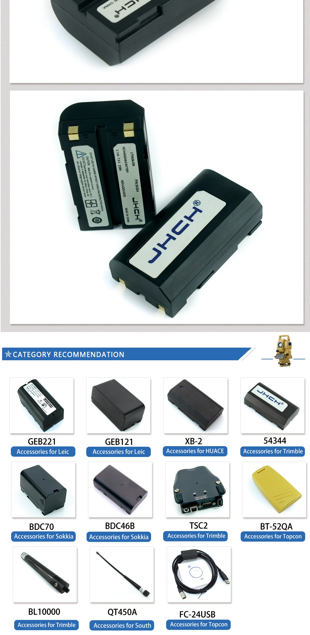 Trimble Gps Battery Rechargeable Batteries 54344 For Trimble Gps Gnss ...