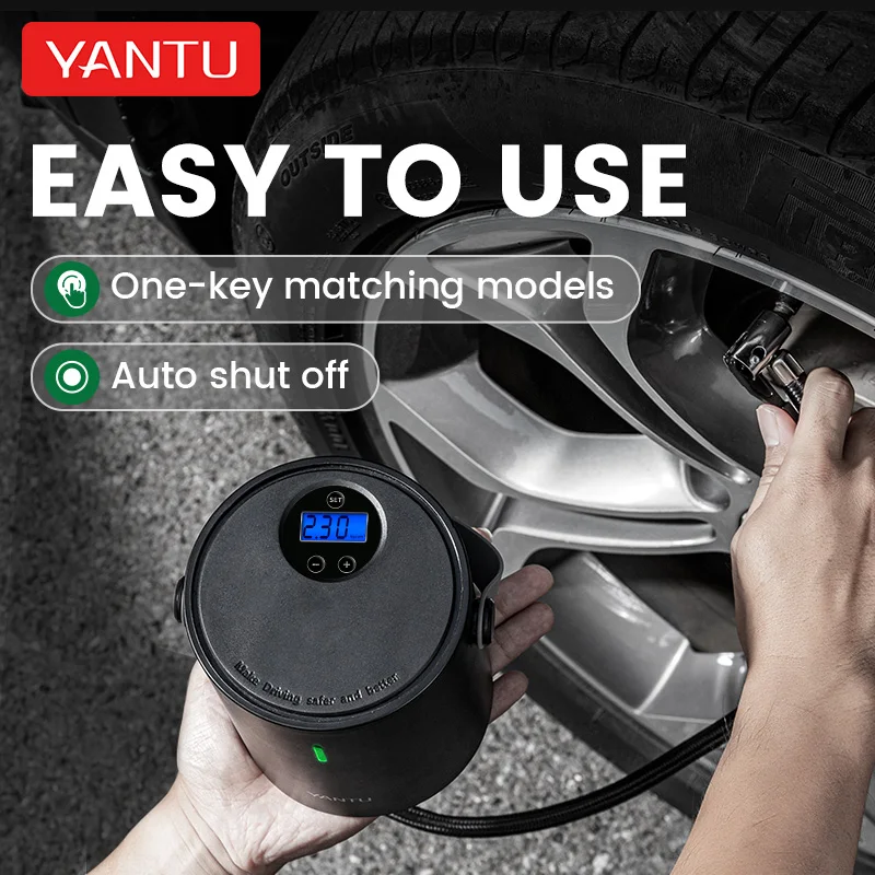 YANTU A05 Wired Tire Inflator - Efficient 12V Compressor YANTU A05 Wired Tire Inflator - Efficient 12V Compressor