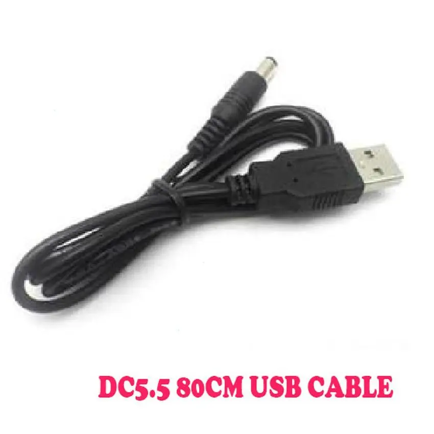 80cm Usb To Dc 5v Power Extension Cable With Dc5.5mm Connector