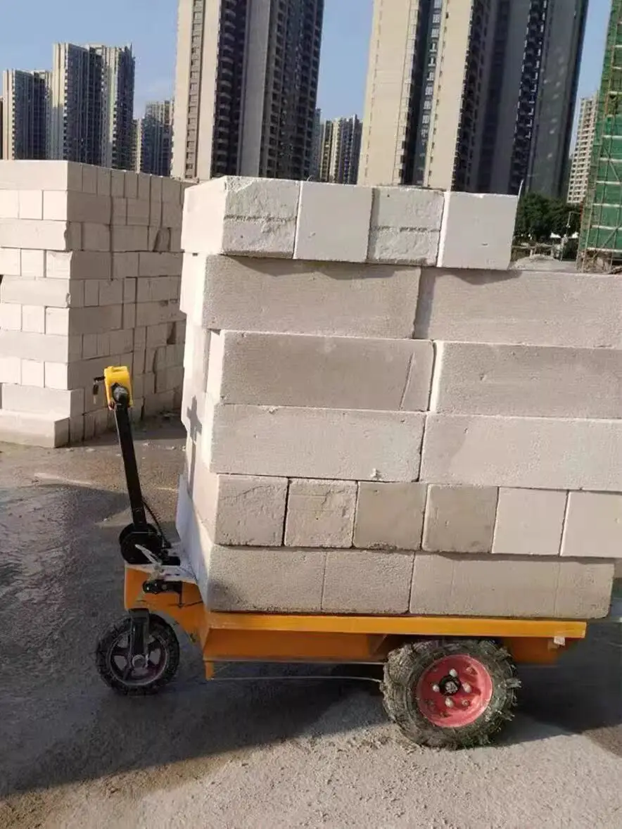 Mini Warehouse Truck Electric Trolley Cart Electric Carry Wagon With ...