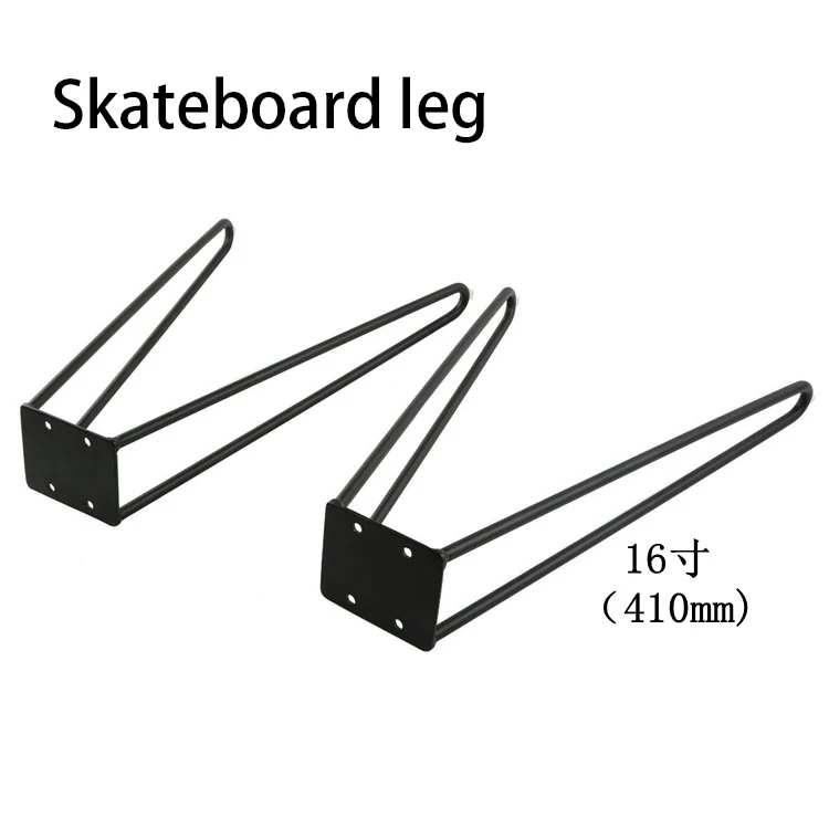 Modern Decor Solid Metal Bracket Legs Skate Board Legs Coffee Shop ...
