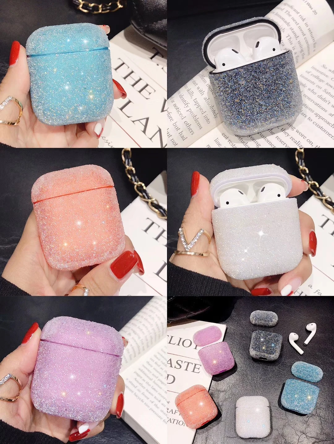 For Airpods Case Wireless Earpod Case For Airpod 2 Case Bling Glitter ...