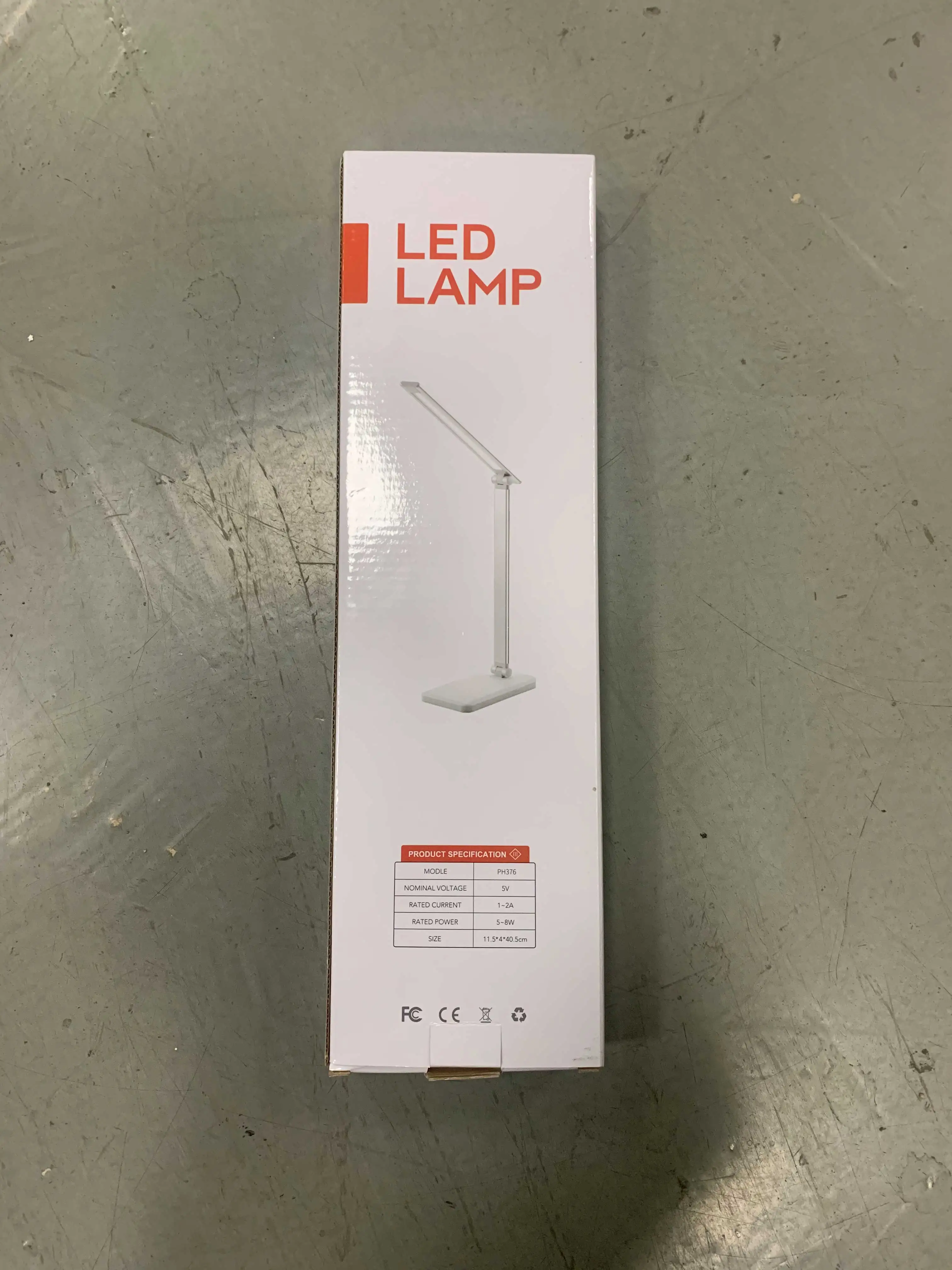 LED Desk Lamp - 8W Dimmable Reading Light with USB Charging