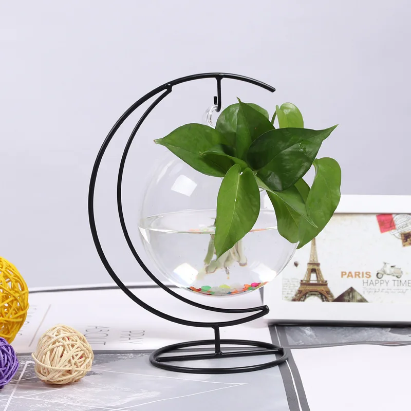 Hanging High Borosilicate Glass Vase Transparent Creative Hydroponic ...