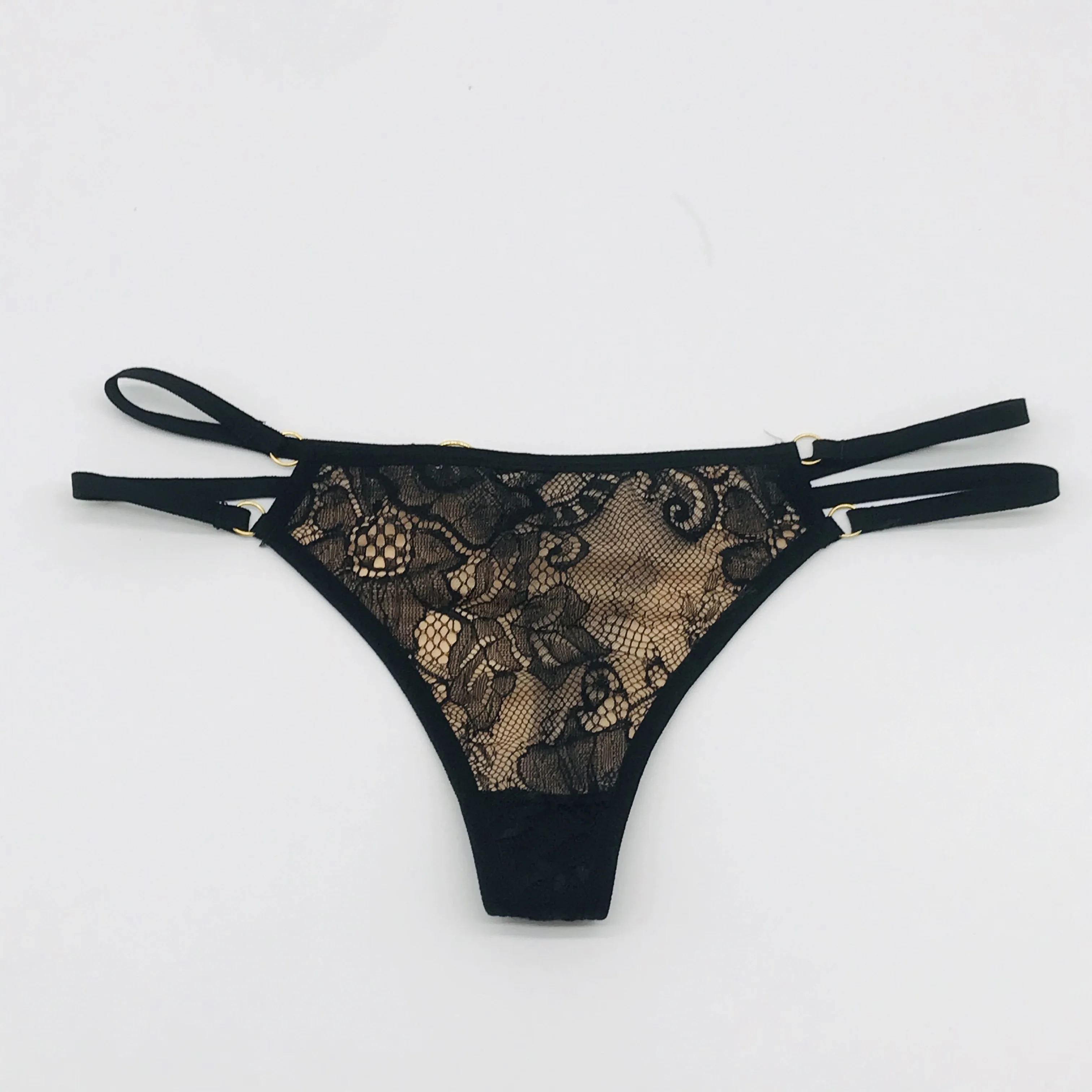 High Quality Customized Delicate Eyelash Lace Bralette And G-string And ...