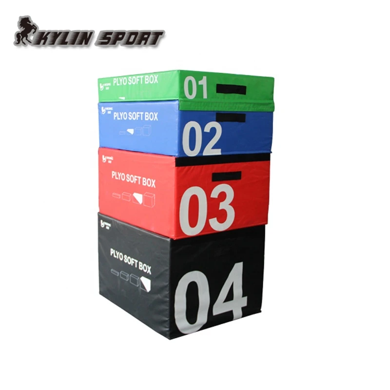 Kylinsport Plyo Pvc Soft Foam Adjustable Plyo Box Plyometric Jump Box ...