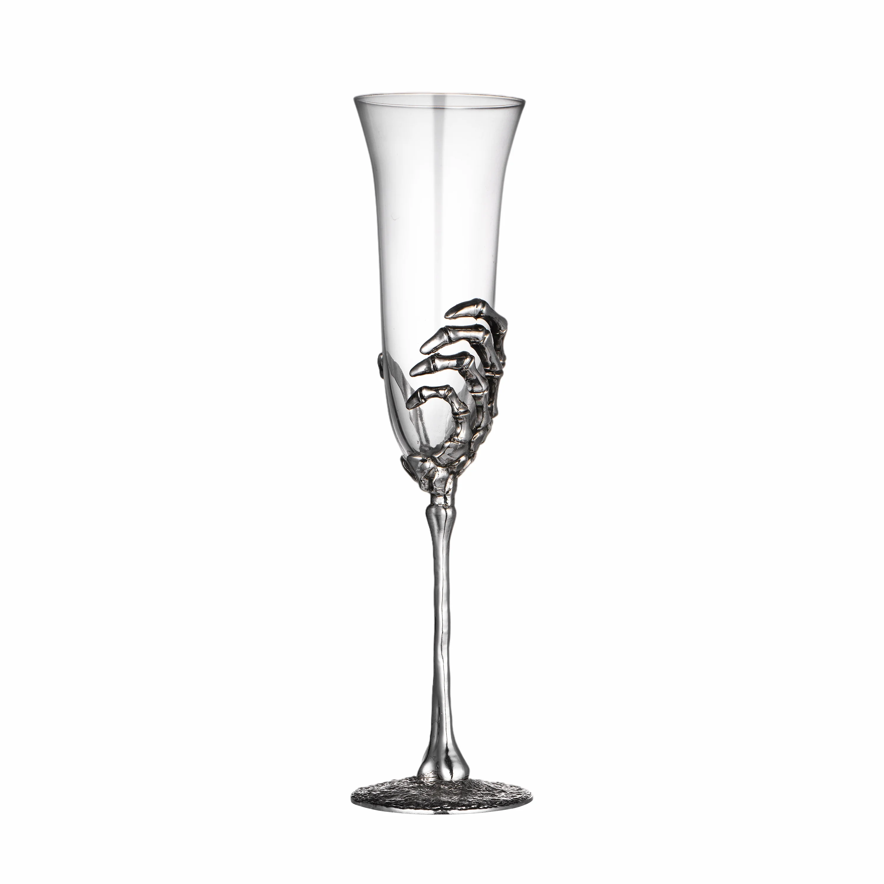 Halloween Gift Skeleton Hand Champagne Glass Goblets Holiday Party ...