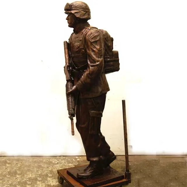 Paratrooper Statue Casting Bronze Statue Sculpture Custom Size Outdoor ...