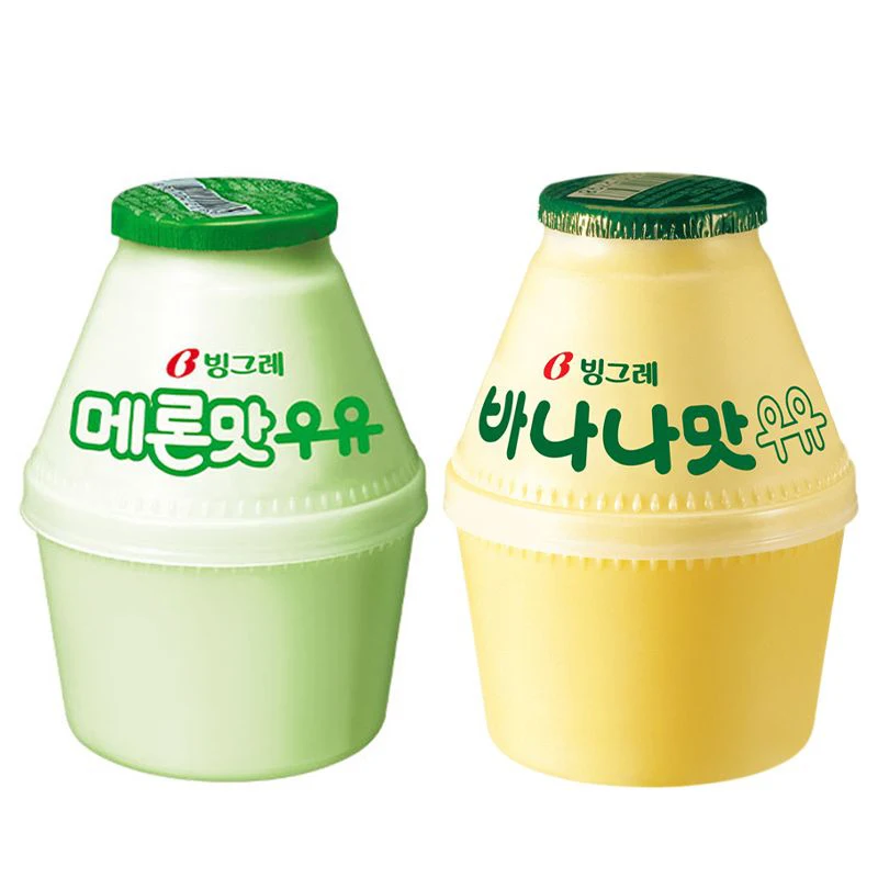 Korea Bengrain Milk Altar Banana Strawberry Cantaloupe 238ml